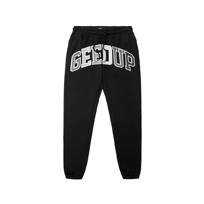 GEEDUP. Team Logo Trackpants - 'Black Monochrome' – Sole Provider