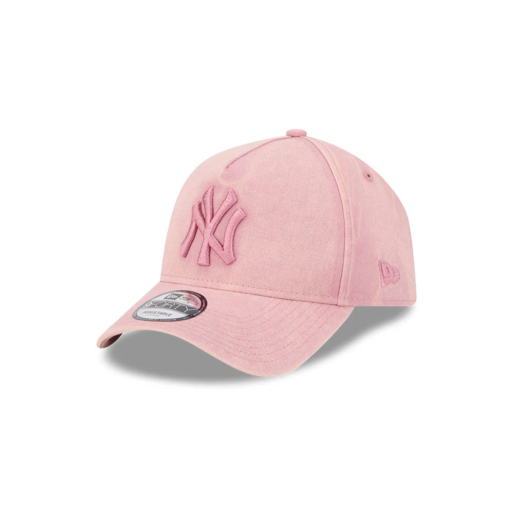 New Era New York Yankees Snow Wash 9Forty A-Frame Snapback 'Pink ...